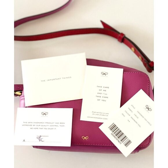 Anya Hindmarch | Bags | Anya Hindmarch Crossbody Mini Circle Leather ...